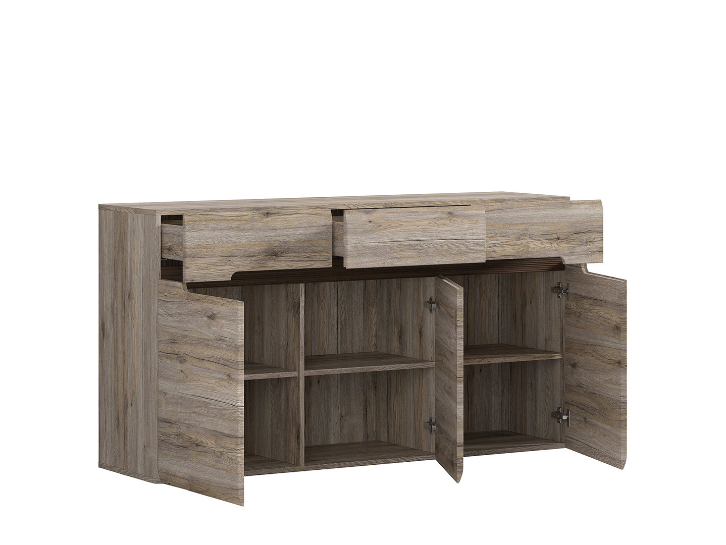 Komoda BRW Azteca Trio KOM3D3S/8/15 (dub san remo) | HezkyNabytek