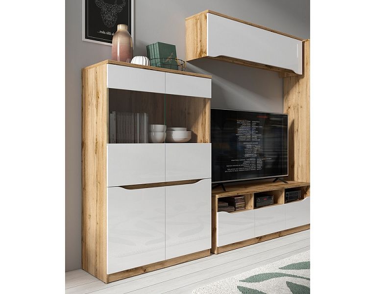 Vitrína BRW Nuis REG2D2W | HezkyNabytek