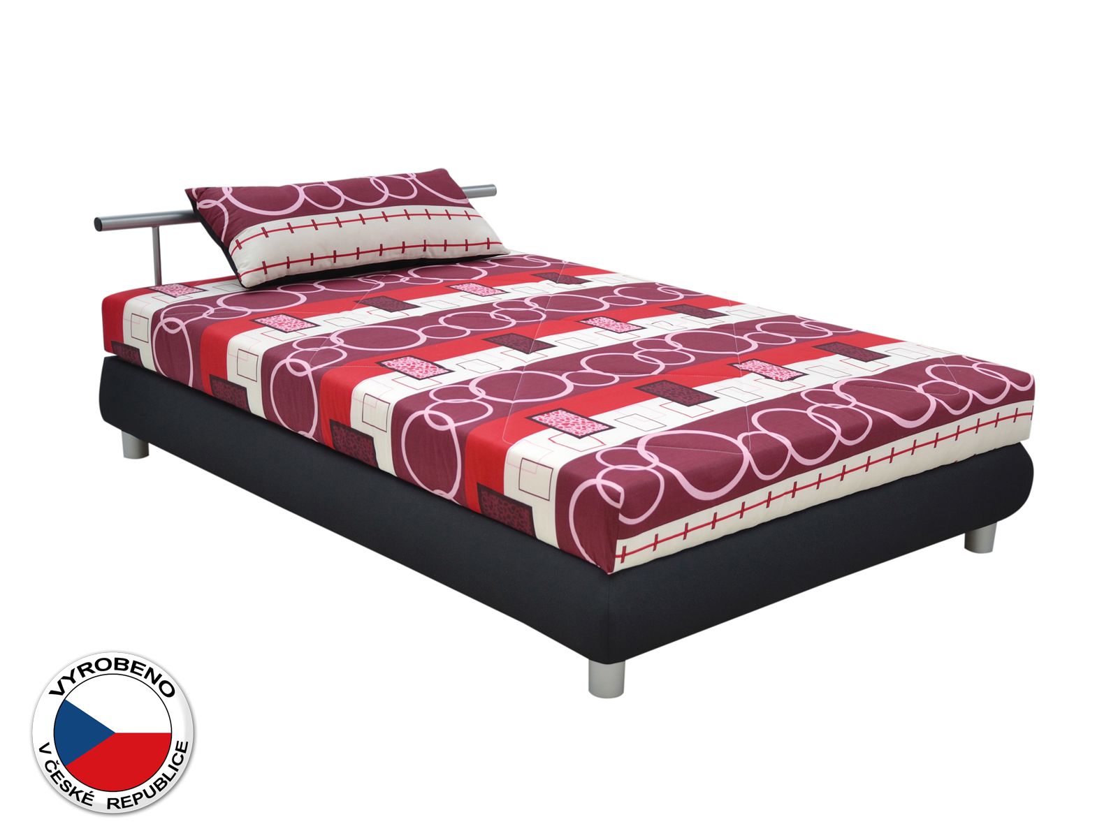 Jednolůžková postel 110 cm Blanár Adriana (vzor Future 05 + černá) (s ...