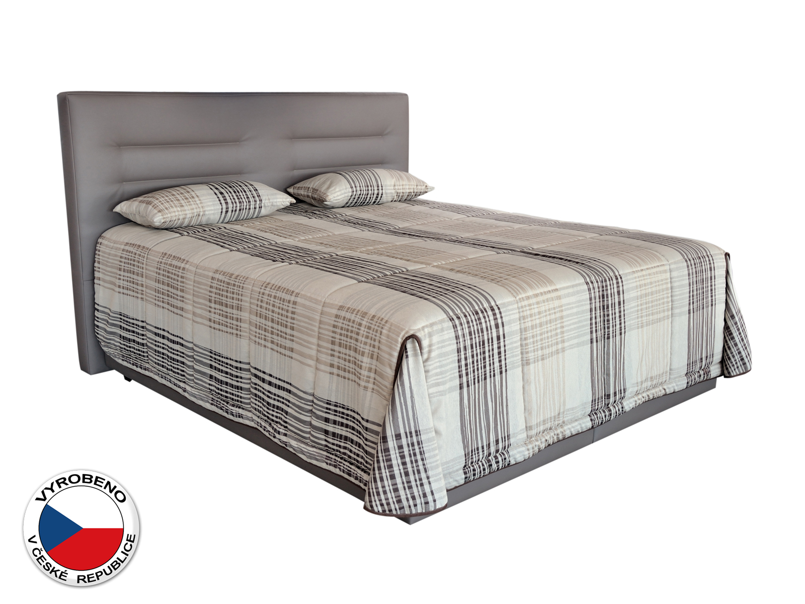 Manželská postel 180 cm Blanár Real (světle hnědá) (s roštem ...