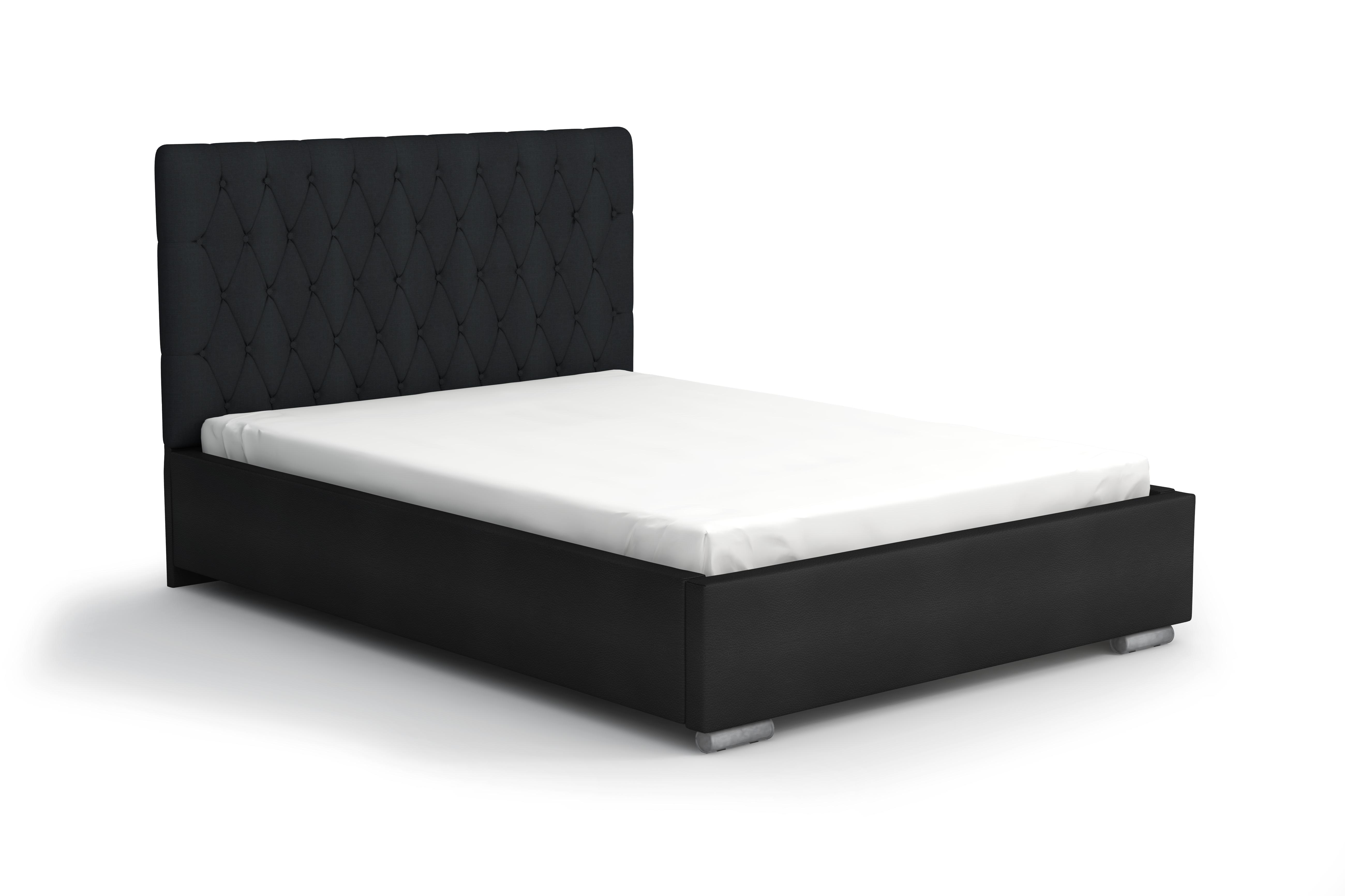 Manželská postel 140 cm Saturio (s roštem) | HezkyNabytek