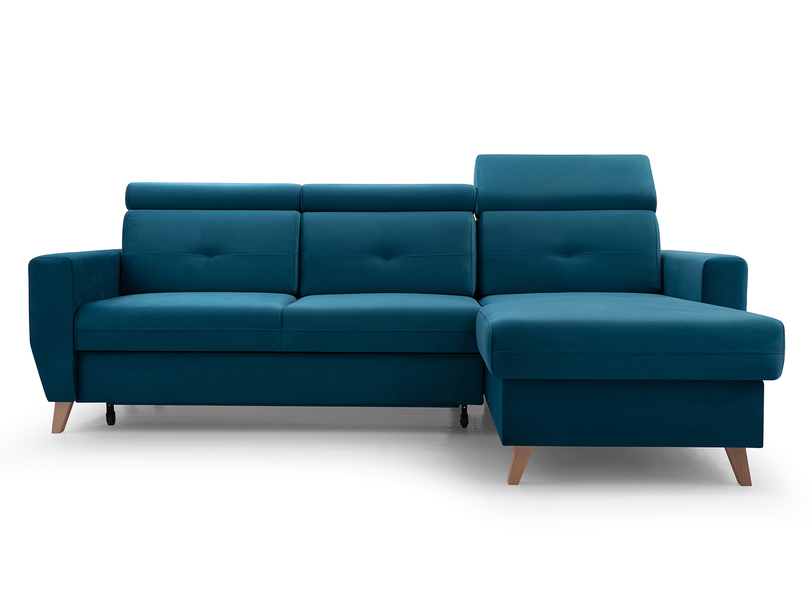 Rohová sedací souprava Sanfew (tyrkysová) (P) | HezkyNabytek