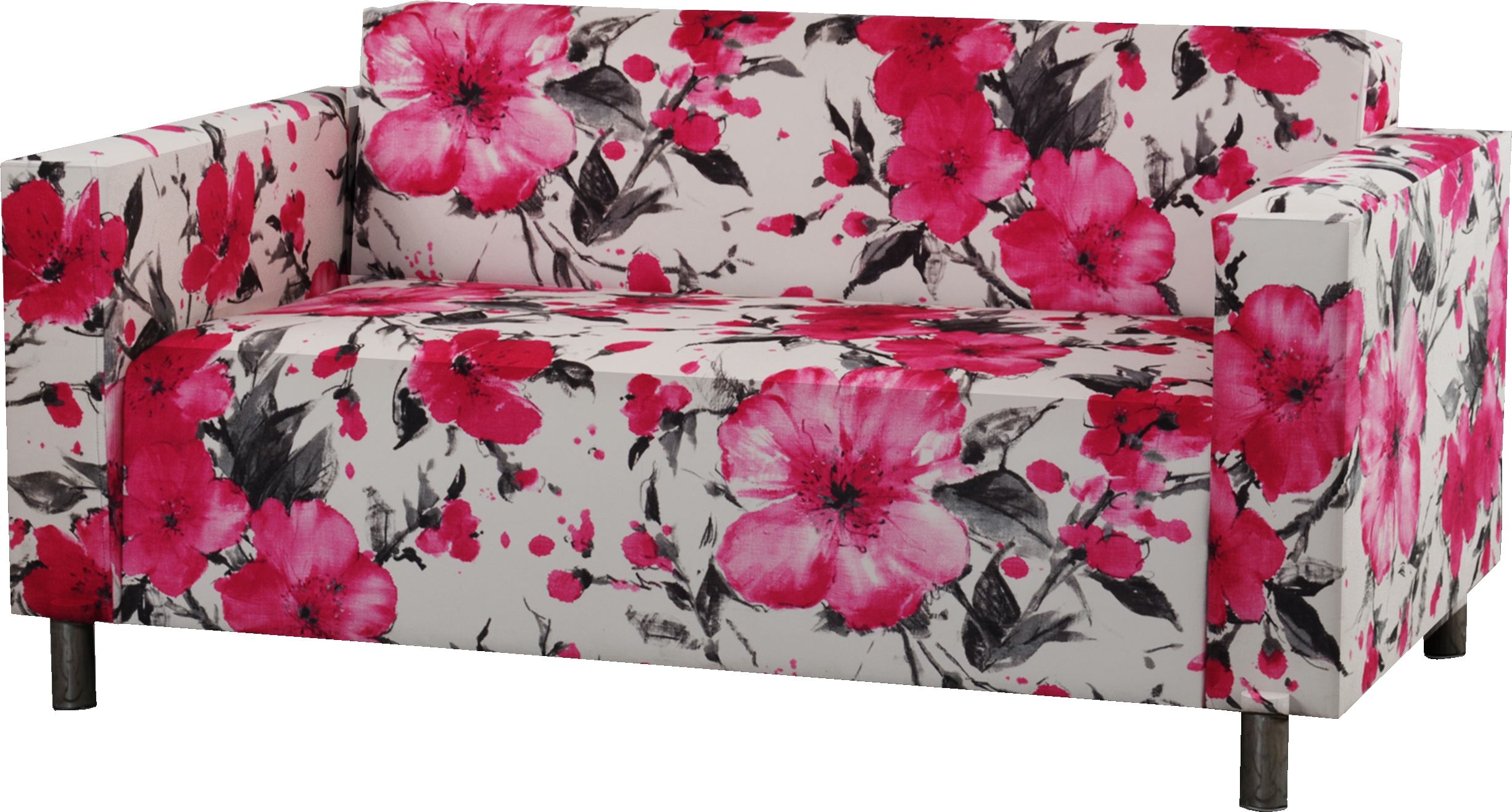 Pohovka dvojsed Hugo 2R (vzor Marakesz Růže) | HezkyNabytek