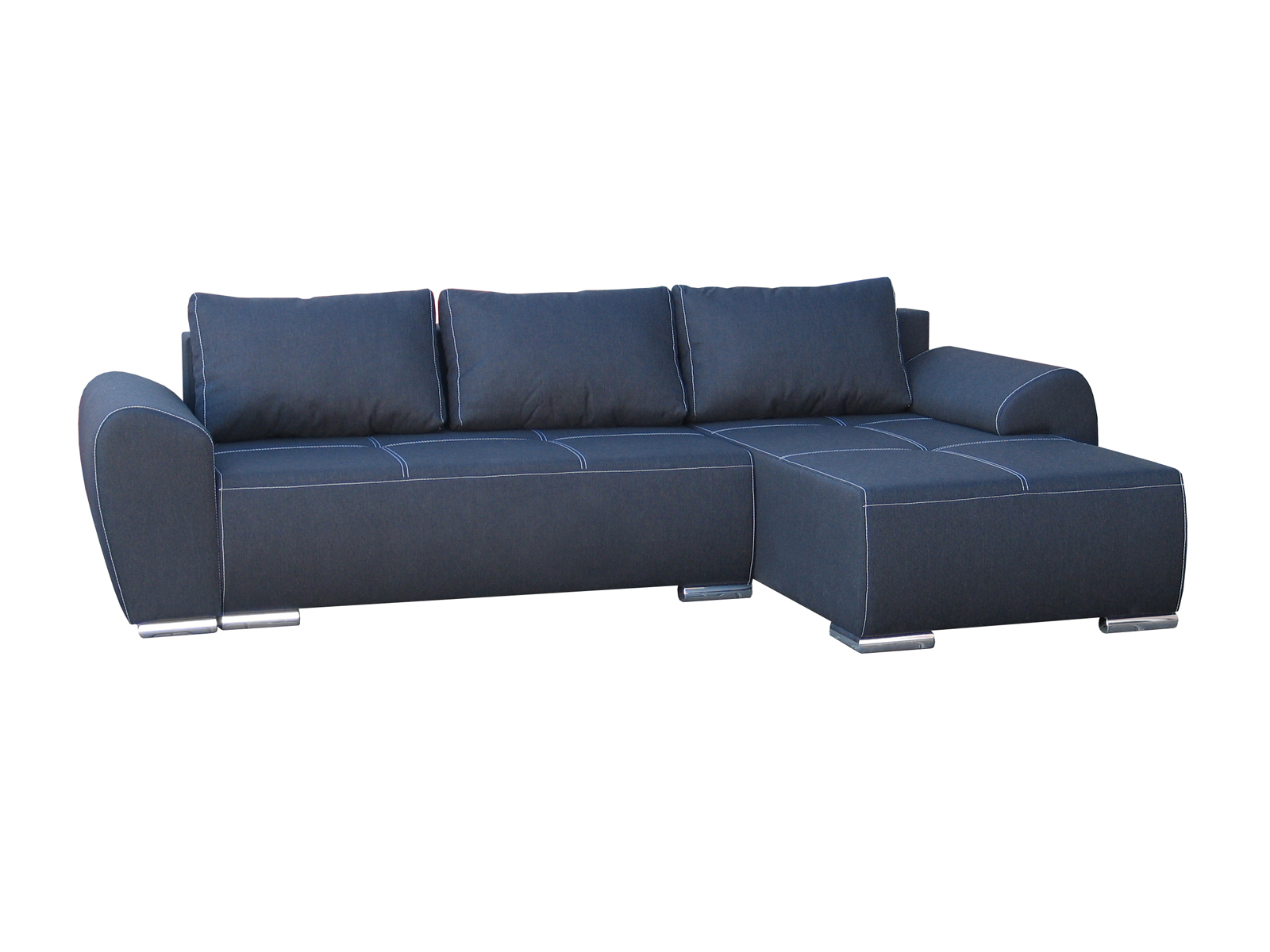 Rohová sedací souprava Lucy L (modrá) (P) | HezkyNabytek