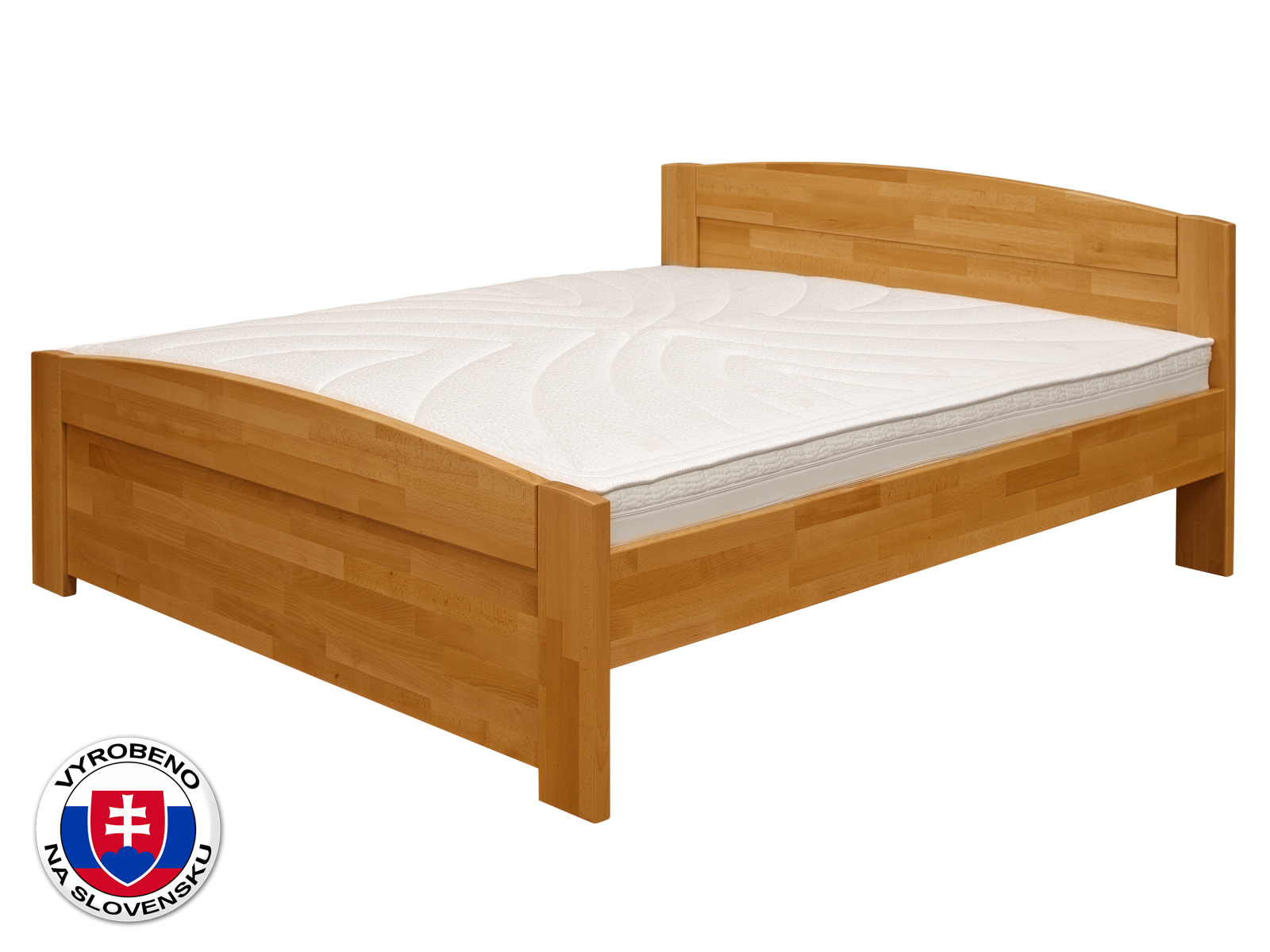 Manželská postel 220x200 cm Lada (masiv) | HezkyNabytek