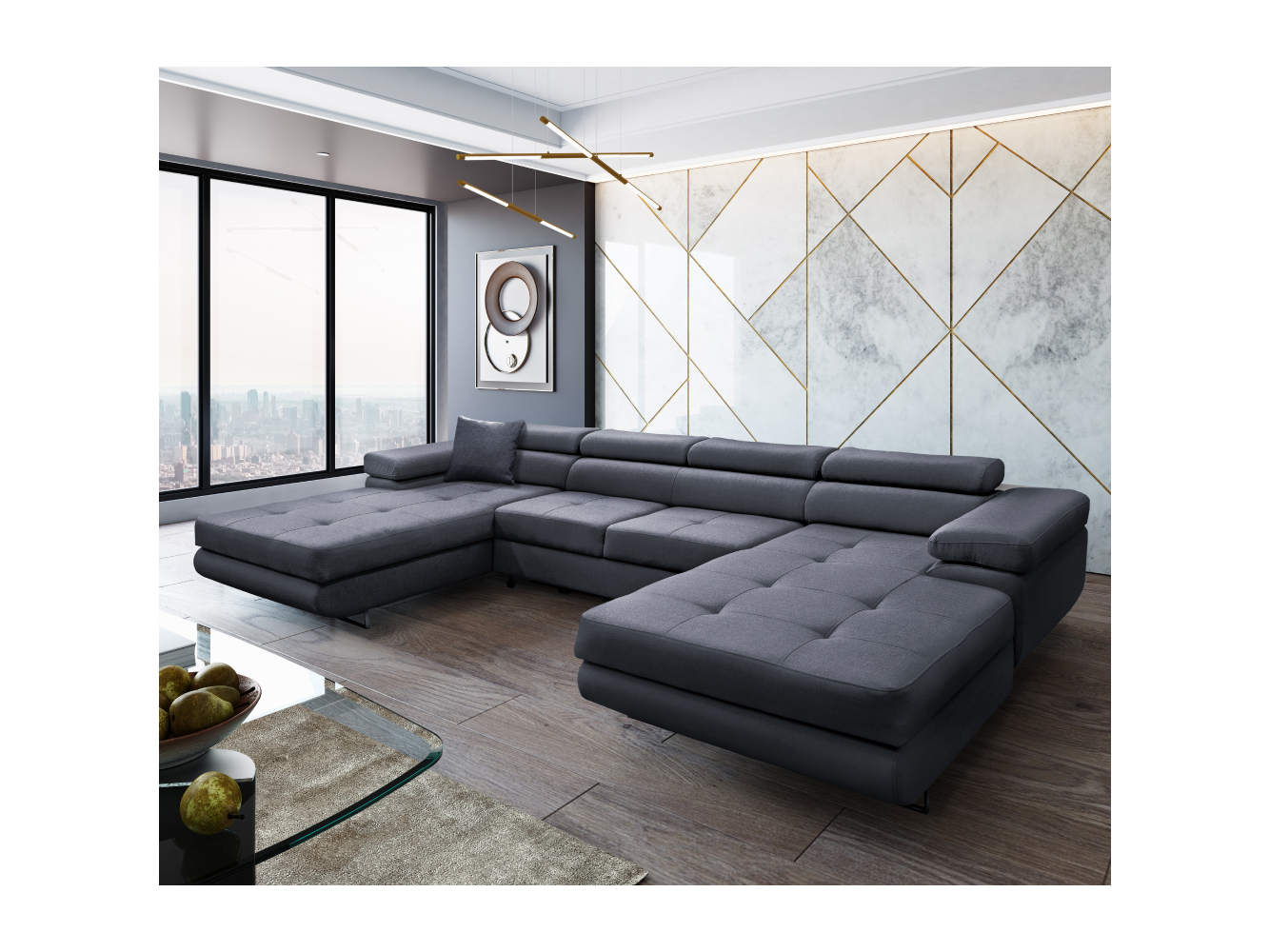 Univerzální sedací souprava Aprina (monolith 97) | HezkyNabytek