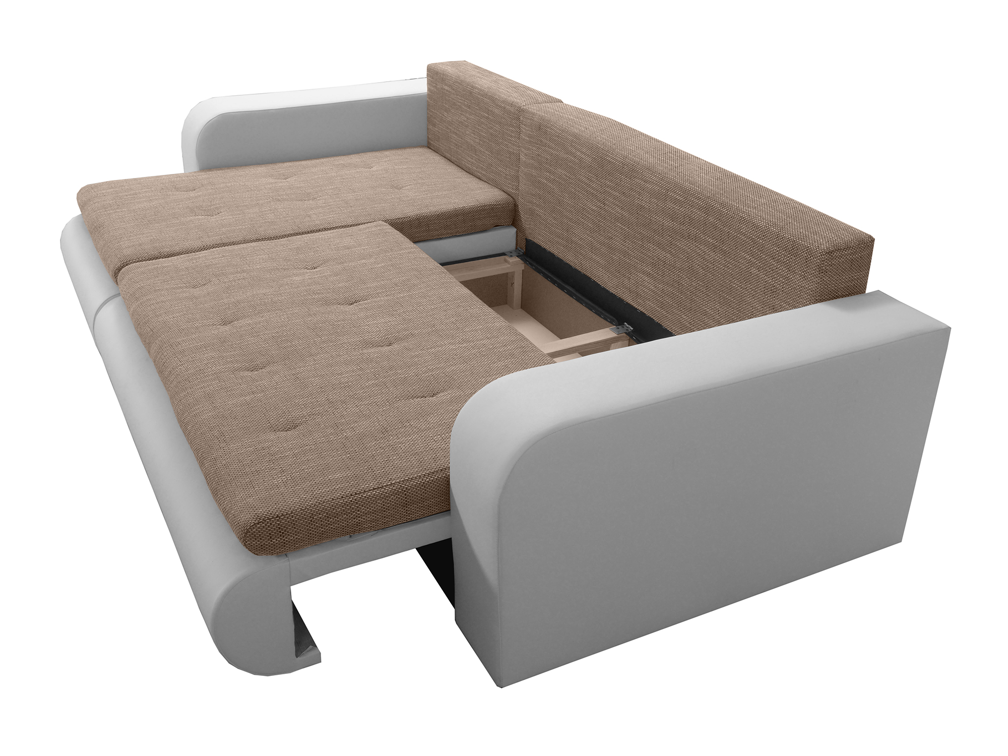 Rozkládací sedací souprava Bistran (černá + šedá) (P) | HezkyNabytek