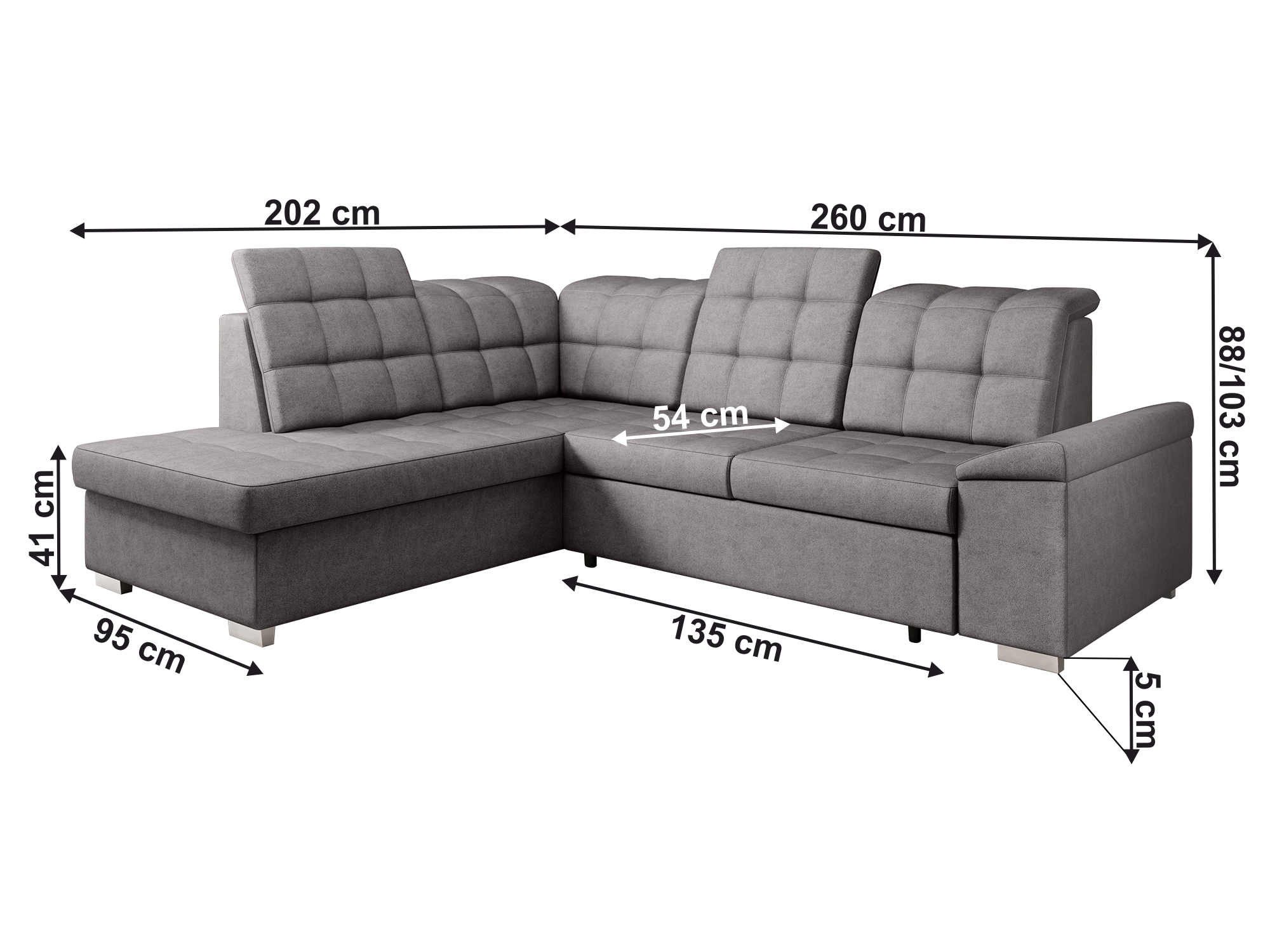 Rozkládací sedací souprava Otis (soro 24) (L) | HezkyNabytek