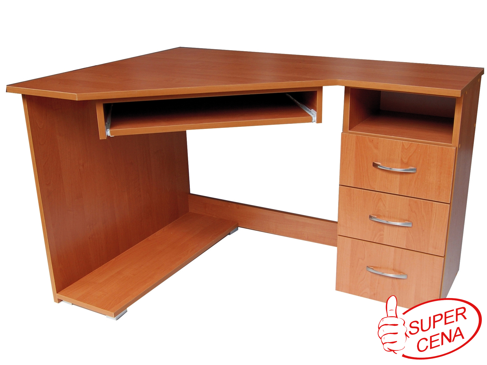 Rohový PC stolek Promo 8 P (olše) *výprodej | HezkyNabytek